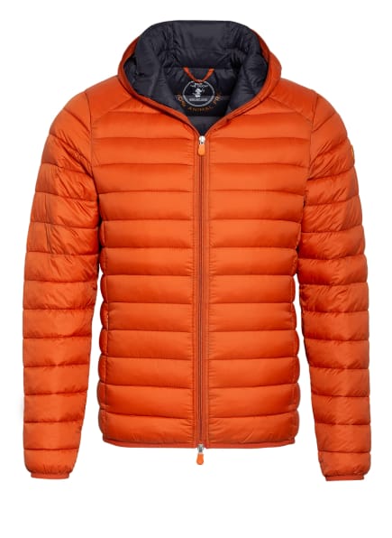 SAVE THE DUCK Steppjacke Herren, Orange | Leicht & Warm | Top-Qualität SAVE THE DUCK Steppjacke Herren, Orange | Leicht & Warm | Top-Qualität